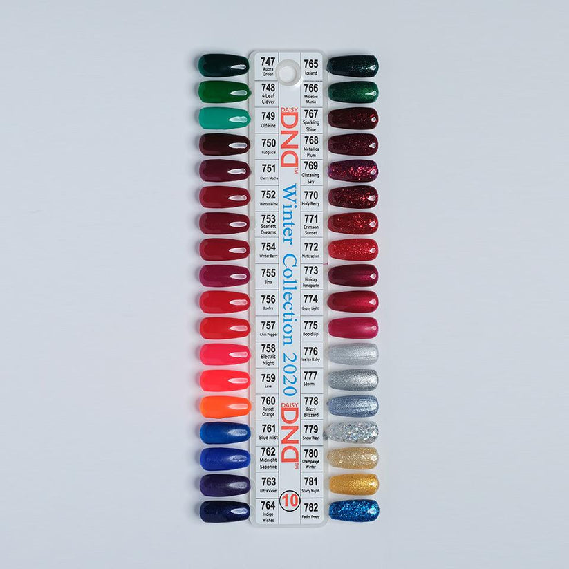 DND Gel Polish Color - Swatch 10 – Scarlett Nail Supplies